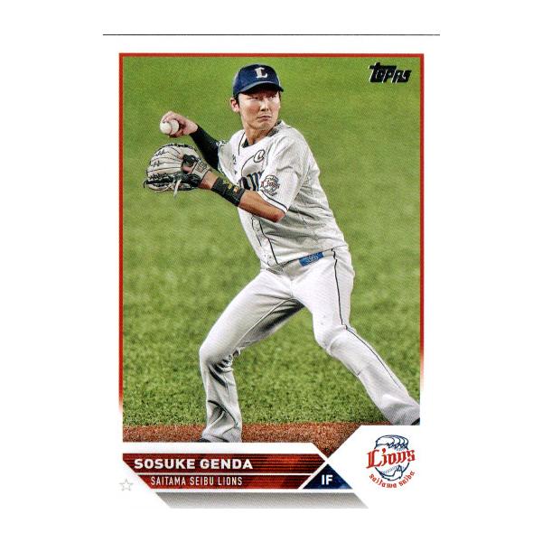 ２０２３年米国Ｔｏｐｐｓ社発売のカード『Topps NPB プロ野球カード』より出るレギュラーカード<BR>源田壮亮 Sosuke Genda　西武ライオンズ　カードＮｏ．１９５