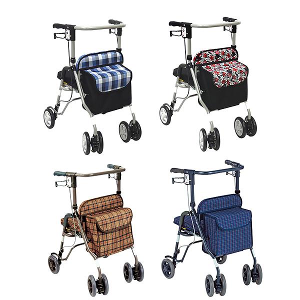 ■メーカー：株式会社　島製作所■種類：歩行車（メーカー分類に準ずる）■品名：シンフォニーSP■カラー（JAN）Bチェックブルー（4945528178571）CLブラウン（4945528178489）格子紺（4945528178465）花柄B...