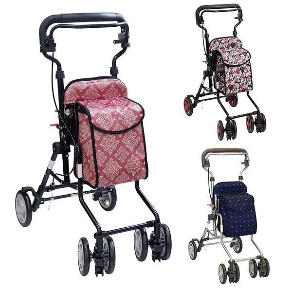 ■メーカー：株式会社　島製作所■種類：シルバーカー（メーカー分類に準ずる）■品名：モート■カラー（JAN）ダマスクピンク（4945528237131）花柄BK（4945528237117）花菱NB（4945528237124）■製品寸法、素...