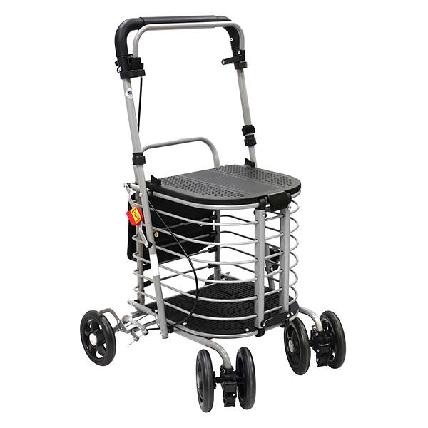 ■メーカー：株式会社　島製作所■種類：シルバーカー（メーカー分類に準ずる）■品名：ハーモニーALII■JAN：4945528037281■製品寸法、素材・使用時：幅45×奥行54×高さ86.5〜94.5（3段階／4cm）cm・折りたたみ時：...