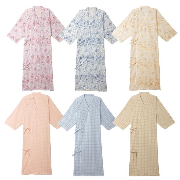 浴衣タイプの介護用ねまき。コットンニットのやさしい着心地で多くの方に愛されているロングセラー商品です。■メーカー：日本エンゼル株式会社■品名：ケアねまき (メリヤス)■品番：5075■製品寸法、素材Sサイズ：148〜158cm（身長）、80...