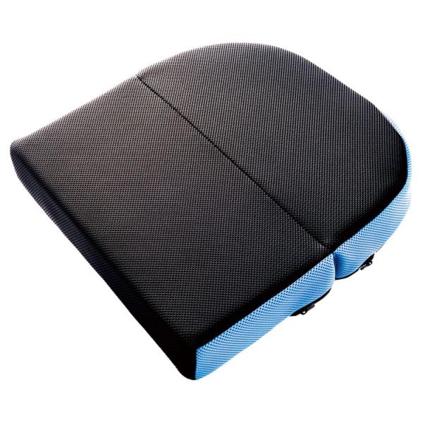 ■株式会社ケープ■車いす用クッション　FOLIO（フォリオ）　CK-405●サイズ／幅40×奥行40×厚さ6cm●重さ／0.6kg●材質／本体：ウレタンフォーム、アウターカバー：（上面）ポリエステル、（下面）ターポリン布、インナーカバー：ポ...