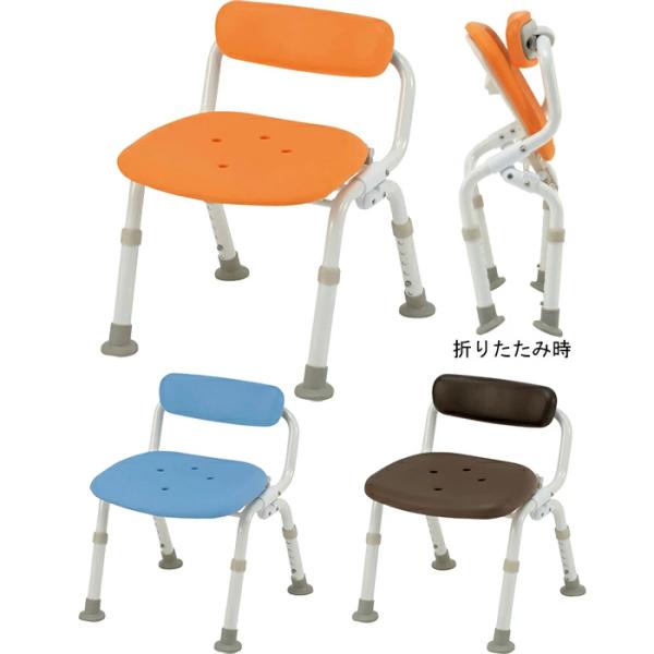 ●サイズ／幅40.5×奥行40〜46.5×高さ47〜57cm、折りたたみ時：奥行20×高さ58〜68cm、座面：幅36×奥行30cm、座面高：31.5〜41.5cm（6段階／2cm）●重さ／2.8kg●材質／座面・背もたれクッション：EVA...