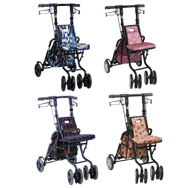 ■メーカー：株式会社　島製作所■種類：シルバーカー（メーカー分類に準ずる）■品名：サニーウォーカーSP（小） ■カラー（JAN）フローラルBE（4945528232891）格子NB（4945528232068）ダマスクピンク（4945528...