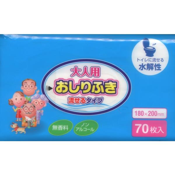 【おしり拭き 医療 介護 看護 病院 自宅介護 簡単 衛生 シニア 高齢者 排泄ケア おむつ交換 お手拭き 身体ふき 取り出しやすい ポップアップ式 肌に優しい 流せる 業務用 大容量】サイズ180X200mm 入数70枚入/個×12個材質...