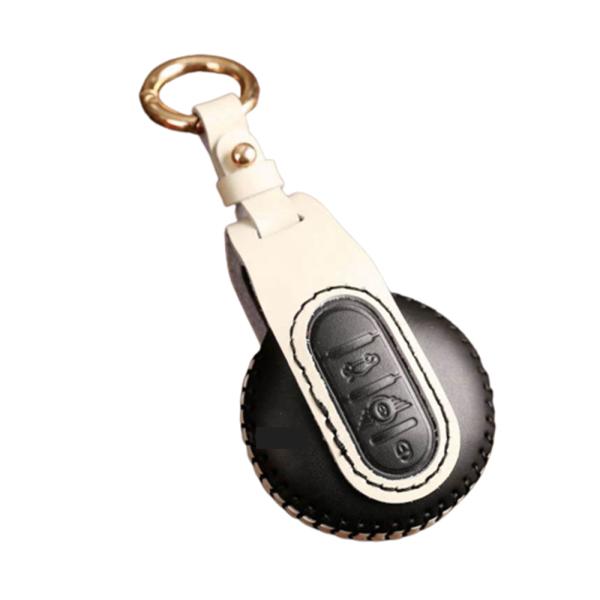 ★【特徴】　本革を使用し、手作業で丁寧に作成したMINI専用キーケース。　大切なキー全体を包むデザインになります。★【適合車種】　MINI COOPER クーパー COOPER S CROSSOVER クロスオーバー Clubman　Fシリ...