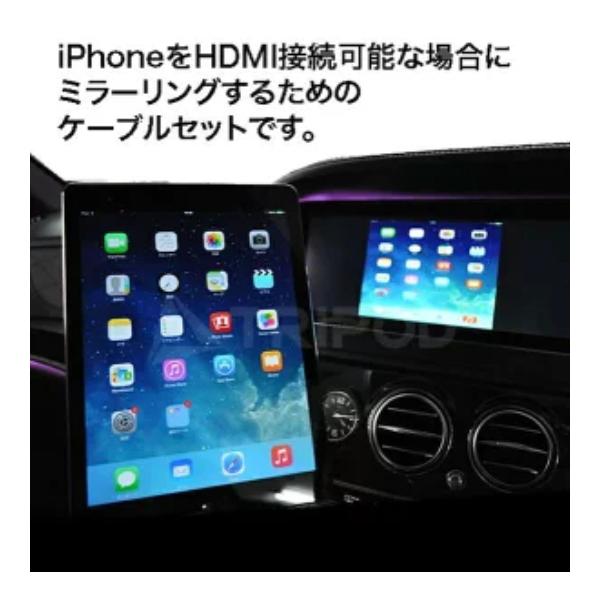 ・iPhoneをHDMI接続でミラーリングする事が可能になります。・HDMIでの接続になりますのでデジタルで映像劣化がないのでキレイです。・動画の再生はAppleがLightning - Digital AVアダプタで推奨しているものになり...
