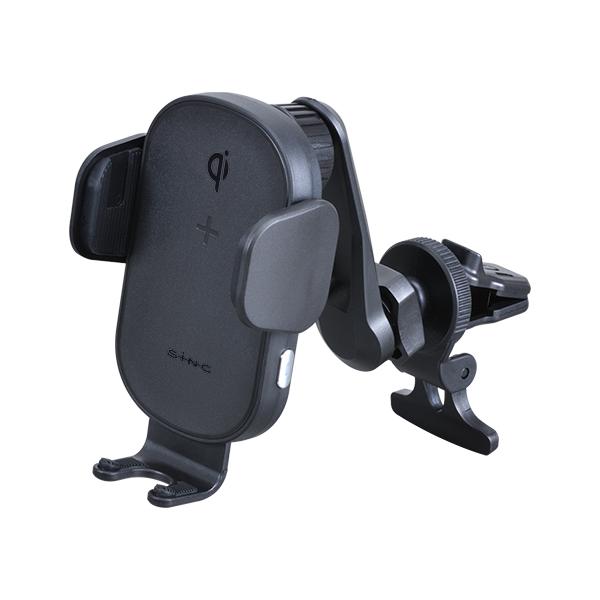 ●自動でアームが可動し、Qi正規認証ワイヤレス充電機能内蔵の車載携帯電話ホルダーです。●エアコンルーバー取り付けタイプです。●ワイヤレス充電対応の携帯電話は充電ケーブルに接続する必要がなく、本製品にセットすることにより充電が始まります。●本...
