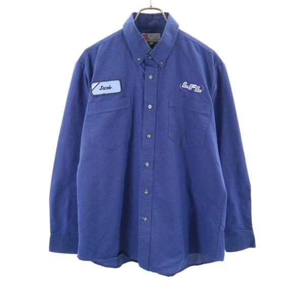 ■ 商品詳細 ■ブランド：MODERNA / -対象：メンズ年代：90s 00sアイテム：ボタンダウンシャツサイズ表記：L※参考サイズ：メンズLサイズ相当 ※実寸サイズを参考にしてください。着丈：約81cm身幅：約62cm肩幅：約49cm袖...