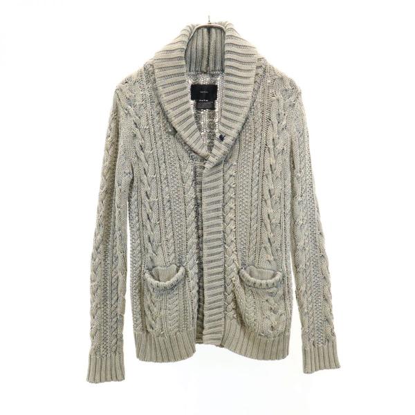 ■ 商品詳細 ■ブランド：サンドブラスター / SandBlaster対象：メンズアイテム：コットンニット ショールカラー カーディガンサイズ表記：2※参考サイズ：メンズMサイズ相当 ※実寸サイズを参考にしてください。着丈：約66cm身幅：...