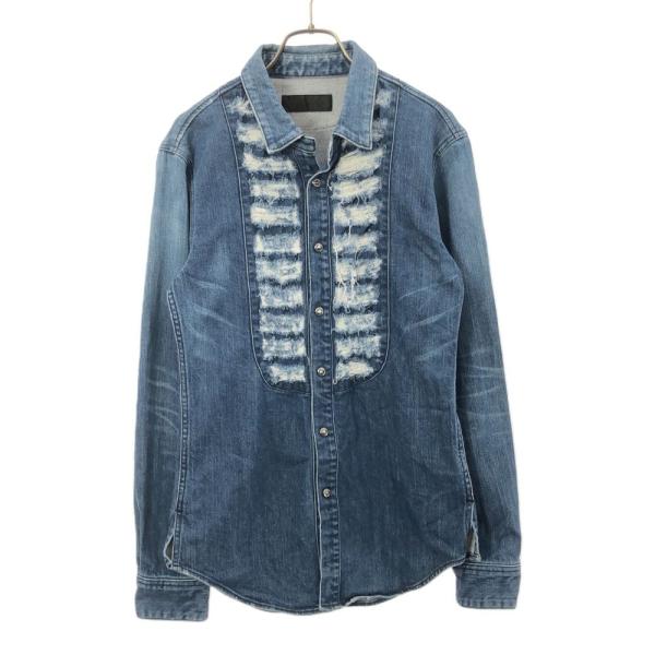 ■ 商品詳細 ■ブランド：クルーチェアンドコー / CRUCE&amp;Co対象：メンズ生産国：日本アイテム：デニムシャツサイズ表記：S※参考サイズ：メンズSサイズ相当 ※実寸サイズを参考にしてください。着丈：約72cm身幅：約45cm肩幅...