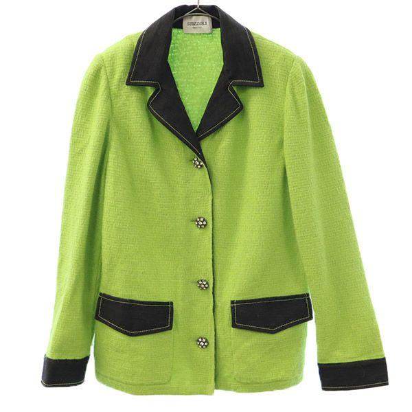 ■ 商品詳細 ■ブランド：スティゾーリ / STIZZOLI対象：レディースアイテム：テーラードジャケットサイズ表記：不明※実寸サイズを参考にしてください。着丈：約59cm身幅：約45cm肩幅：約35cm袖丈：約56cm素材：VISCOSA...
