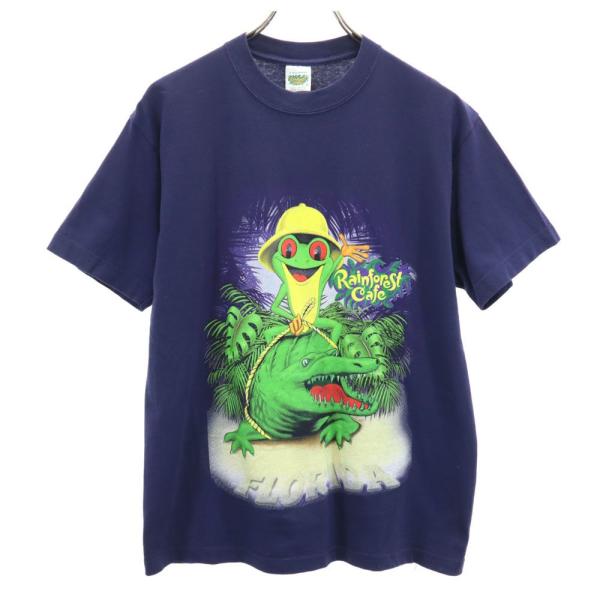 ■ 商品詳細 ■ブランド：レインフォレストカフェ / Rainforest Cafe対象：メンズ年代：90s 00s生産国：アメリカアイテム：Tシャツサイズ表記：S※参考サイズ：メンズSサイズ相当 ※実寸サイズを参考にしてください。着丈：約...