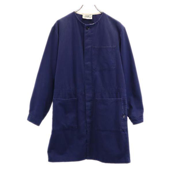 ■ 商品詳細 ■ブランド：KRAJEWSKI / -対象：メンズアイテム：ノーカラーコートサイズ表記：不明※実寸サイズを参考にしてください。着丈：約89cm身幅：約54cm肩幅：約46cm袖丈：約57cm素材：コットン100％カラー：青系商...