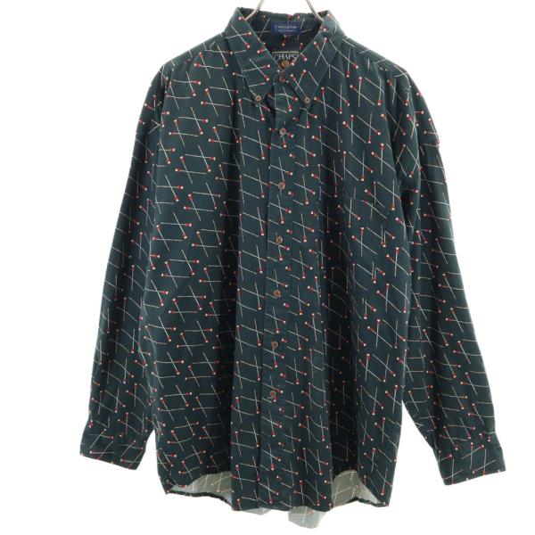 ■ 商品詳細 ■ブランド：チャップスラルフローレン / CHAPS RALPH LAUREN対象：メンズ年代：80sアイテム：ボタンダウンシャツサイズ表記：XL※参考サイズ：メンズXLサイズ相当 ※実寸サイズを参考にしてください。着丈：約8...