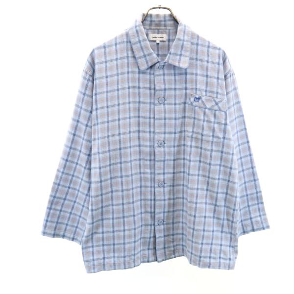 ■ 商品詳細 ■ブランド：ミラショーン / mila schon対象：メンズ生産国：日本アイテム：ルームウェアサイズ表記：L※参考サイズ：メンズLサイズ相当 ※実寸サイズを参考にしてください。着丈：約71cm身幅：約62cm肩幅：約51cm...