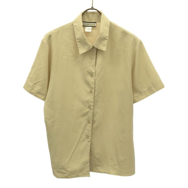 ■ 商品詳細 ■ブランド：ノーテーションズ / NOTATIONS対象：レディースアイテム：オープンカラー シャツサイズ表記：S※参考サイズ：レディースSサイズ相当 ※実寸サイズを参考にしてください。着丈：約60.5cm身幅：約47cm肩幅...