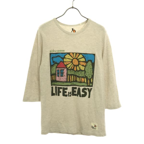 ■ 商品詳細 ■ブランド：ゴースローキャラバン / goslow caravan対象：メンズアイテム：Tシャツサイズ表記：1※参考サイズ：メンズSサイズ相当 ※実寸サイズを参考にしてください。着丈：約62.5cm身幅：約42.5cm肩幅：約...