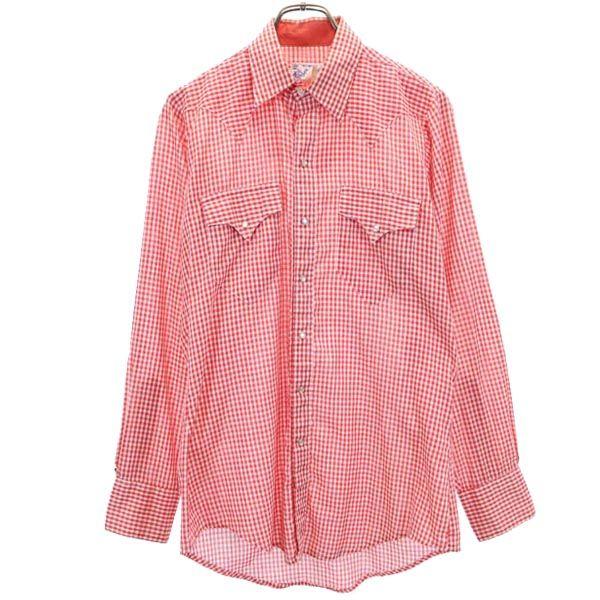 ■ 商品詳細 ■ブランド：ロックマウント / RockMount対象：メンズ年代：70s生産国：アメリカアイテム：ウエスタンシャツサイズ表記：不明※実寸サイズを参考にしてください。着丈：約79cm身幅：約50cm肩幅：約40cm袖丈：約62...