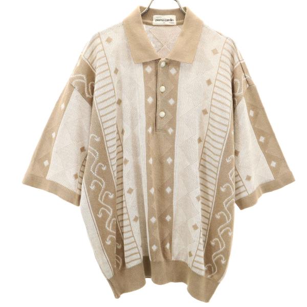 ■ 商品詳細 ■ブランド：ピエールカルダン / Pierre Cardin対象：メンズ年代：90sアイテム：ニット ポロシャツサイズ表記：ｌL※参考サイズ：メンズXLサイズ相当 ※実寸サイズを参考にしてください。着丈：約69cm身幅：約62...