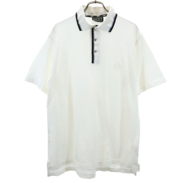 ■ 商品詳細 ■ブランド：ダナキャランニューヨーク / DKNY DONNA KARAN NEW YORK対象：メンズアイテム：ポロシャツサイズ表記：M※参考サイズ：メンズMサイズ相当 ※実寸サイズを参考にしてください。着丈：約75cm身幅...