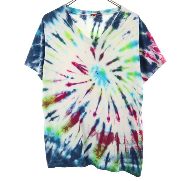 ■ 商品詳細 ■ブランド：GRANA / -対象：メンズ年代：90sアイテム：Vネック Tシャツサイズ表記：不明※実寸サイズを参考にしてください。着丈：約67cm身幅：約49cm肩幅：約48cm袖丈：約19cm素材：不明カラー：マルチ商品番...