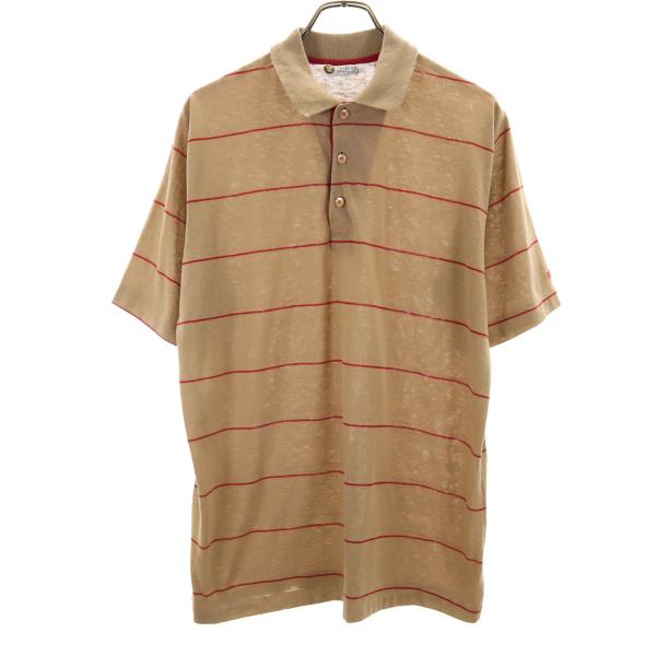 ■ 商品詳細 ■ブランド：aureus / -対象：メンズ年代：90sアイテム：ポロシャツサイズ表記：L※参考サイズ：メンズLサイズ相当 ※実寸サイズを参考にしてください。着丈：約72cm身幅：約55cm肩幅：約46cm袖丈：約27cm素材...