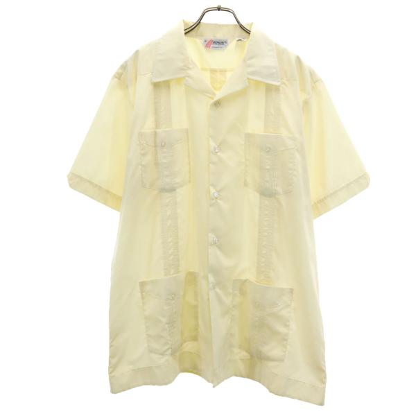 ■ 商品詳細 ■ブランド：ロマーニ / ROMANI対象：メンズ年代：90sアイテム：キューバシャツサイズ表記：XL※参考サイズ：メンズXLサイズ相当 ※実寸サイズを参考にしてください。着丈：約76cm身幅：約63cm肩幅：約51cm袖丈：...