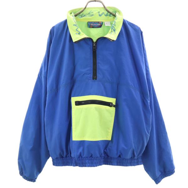 ■ 商品詳細 ■ブランド：ウィークエンド / WEEKENDS対象：メンズ年代：90sアイテム：ハーフジップ ナイロンジャケットサイズ表記：L※参考サイズ：メンズLサイズ相当 ※実寸サイズを参考にしてください。着丈：約65cm身幅：約66c...