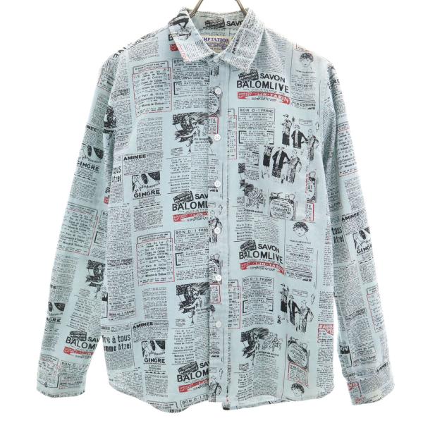 ■ 商品詳細 ■ブランド：テンプテーション / TEMPTATION対象：メンズアイテム：シャツサイズ表記：M※参考サイズ：メンズMサイズ相当 ※実寸サイズを参考にしてください。着丈：約70cm身幅：約51cm肩幅：約44cm袖丈：約62c...