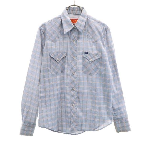 ■ 商品詳細 ■ブランド：ELY PLAINS / -対象：メンズ年代：70s 80s生産国：アメリカアイテム：ウエスタンシャツサイズ表記：11/12※参考サイズ：メンズMサイズ相当 ※実寸サイズを参考にしてください。着丈：約67cm身幅：...