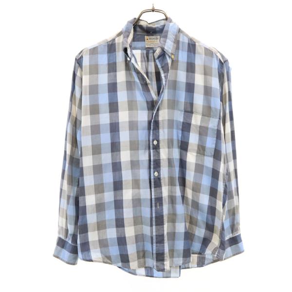 ■ 商品詳細 ■ブランド：BELGRADE / -対象：メンズ年代：60sアイテム：ボタンダウンシャツサイズ表記：S※参考サイズ：メンズSサイズ相当 ※実寸サイズを参考にしてください。着丈：約71cm身幅：約50cm肩幅：約44cm袖丈：約...