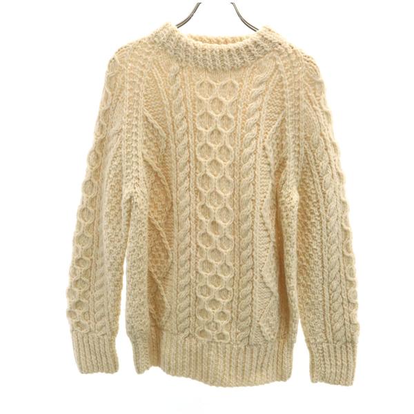 ■ 商品詳細 ■ブランド：ブラーニーウーレンミルズ / Blarney Woollen Mills対象：レディース年代：90sアイテム：フィッシャーマン セーターサイズ表記：不明※実寸サイズを参考にしてください。着丈：約63cm身幅：約50...