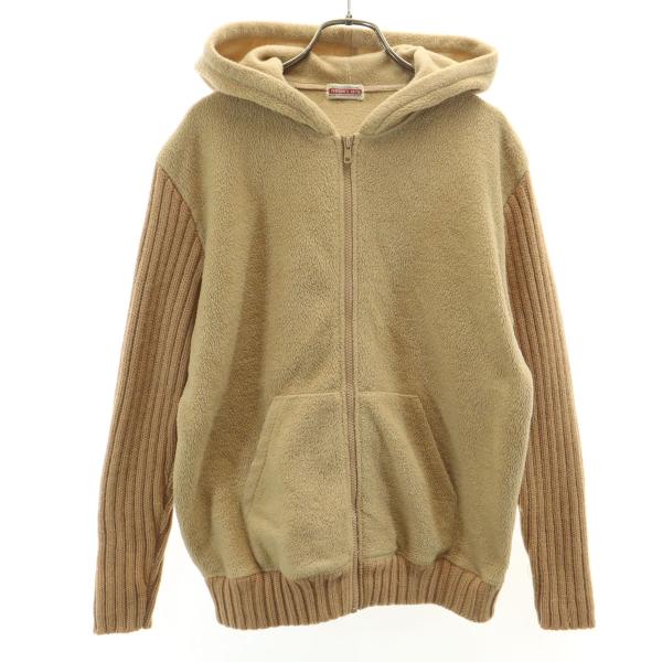 ■ 商品詳細 ■ブランド：パーソンズ / PERSONS対象：レディースアイテム：ニット切替 フリース ジップパーカーサイズ表記：F※実寸サイズを参考にしてください。着丈：約64cm身幅：約55cm肩幅：約47cm袖丈：約60cm素材：ポリ...