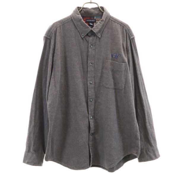■ 商品詳細 ■ブランド：ランズエンド / LANDS' END対象：メンズアイテム：ボタンダウンシャツサイズ表記：XL※参考サイズ：メンズXLサイズ相当 ※実寸サイズを参考にしてください。着丈：約77cm身幅：約61cm肩幅：約51cm袖...