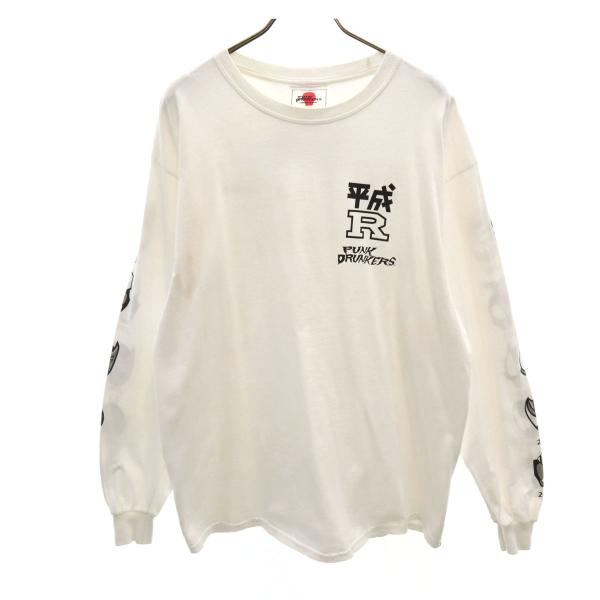 ■ 商品詳細 ■ブランド：パンクドランカーズ / PUNK DRUNKERS対象：メンズアイテム：Tシャツサイズ表記：L※参考サイズ：メンズLサイズ相当 ※実寸サイズを参考にしてください。着丈：約71cm身幅：約53cm肩幅：約55cm袖丈...