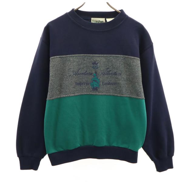 ■ 商品詳細 ■ブランド：STEEPLE CHASE / -対象：レディースアイテム：スウェット トレーナーサイズ表記：M※参考サイズ：レディースMサイズ相当 ※実寸サイズを参考にしてください。着丈：約57cm身幅：約52cm肩幅：約55c...