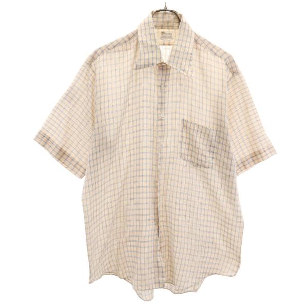 ■ 商品詳細 ■ブランド：Norgate / -対象：メンズ年代：70s 80sアイテム：ボックスシルエット シャツサイズ表記：161/2※参考サイズ：メンズXLサイズ相当 ※実寸サイズを参考にしてください。着丈：約79cm身幅：約64cm...