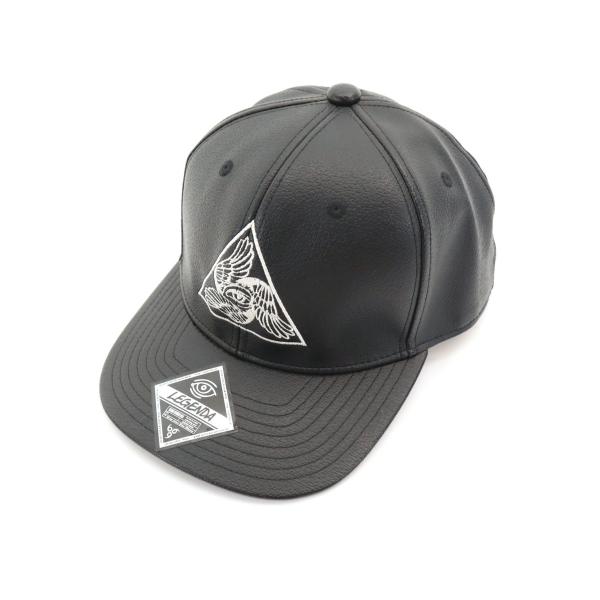 ■ 商品詳細 ■ブランド：レジェンダ / LEGENDA対象：メンズアイテム：キャップサイズ表記：FREE内周：約55.5cmつばの長さ：約7cm素材：合成皮革カラー：ブラック商品番号：kma-2205■ 詳細説明文 ■おでこ部分内側とうち...