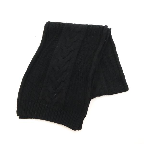 ■ 商品詳細 ■ブランド：ドルチェアンドガッバーナ / DOLCE&amp;GABBANA対象：メンズ生産国：イタリアアイテム：ケーブル ニット マフラー横幅：約28cm全長：約156cm素材：羊毛100％カラー：ブラック商品番号：kma-...