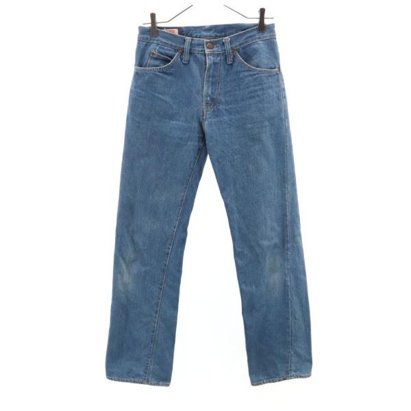 ■ 商品詳細 ■ブランド：キャントン / CANTON対象：メンズ年代：70sアイテム：ストレートデニムパンツサイズ表記：76※参考サイズ：メンズSサイズ相当 ※実寸サイズを参考にしてください。ウエスト：約71cm股上：約25cm股下：約7...