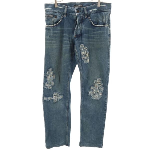 ■ 商品詳細 ■ブランド：ドルチェアンドガッバーナ / DOLCE&amp;GABBANA対象：メンズ生産国：イタリアアイテム：ヴィンテージ加工 デニムパンツサイズ表記：46※参考サイズ：メンズMサイズ相当 ※実寸サイズを参考にしてください...
