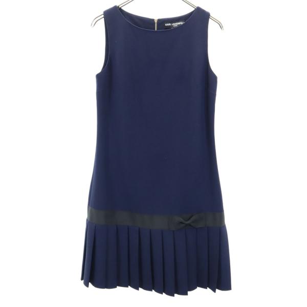 ■ 商品詳細 ■ブランド：カールラガーフェルド / KARL LAGERFELD対象：レディースアイテム：ワンピースサイズ表記：4※実寸サイズを参考にしてください。着丈：約92cm身幅：約43cm肩幅：約34cm素材：ポリエステル97％他 ...