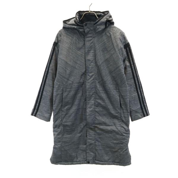 ■ 商品詳細 ■ブランド：アディダス / adidas対象：キッズアイテム：ベンチコートサイズ表記：150※参考サイズ：キッズ150cmサイズ相当 ※実寸サイズを参考にしてください。着丈：約94cm身幅：約50cm裄丈：約75cm素材：ポリ...