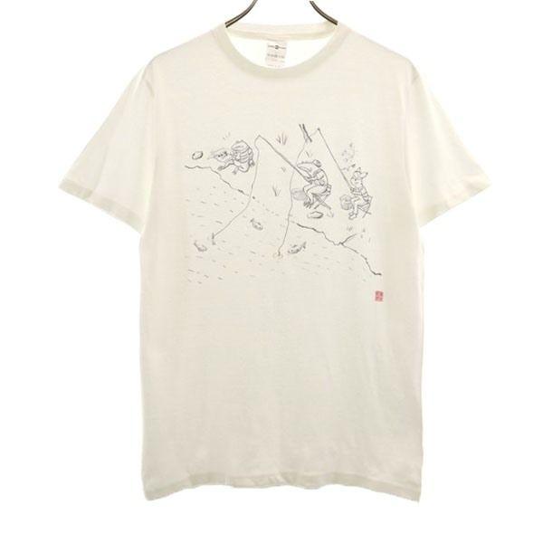 ■ 商品詳細 ■ブランド：泥棒日記 / dorobou nikki対象：メンズアイテム：Tシャツサイズ表記：L※参考サイズ：メンズLサイズ相当 ※実寸サイズを参考にしてください。着丈：約69cm身幅：約52cm肩幅：約45cm袖丈：約22c...