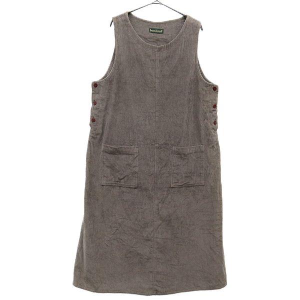 ■ 商品詳細 ■ブランド：ハーブベナード / harve benard対象：レディースアイテム：コーデュロイ ワンピースサイズ表記：不明※実寸サイズを参考にしてください。着丈：約107cm身幅：約55cm肩幅：約36cm素材：不明カラー：グ...