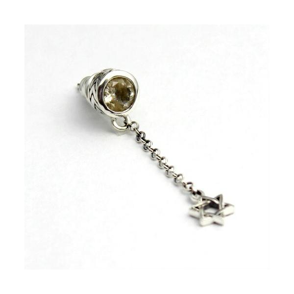 ◆サイズ・ルチルクォーツ：約φ７ｍｍ・チェーン長さ：約１７ｍｍ・六芒星チャーム：約５ｍｍ◆材質・シルバー９２５・ルチルクォーツ◆商品説明ルチルクォーツと六芒星のピアスです。※ギャランティーカード、専用ポーチが付属します。※ペア販売ではなく１...