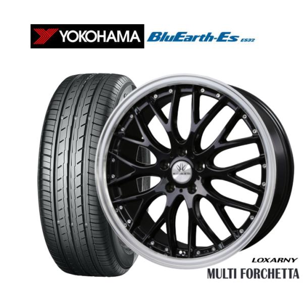 ■ホイールカラー：ブラックメタリック/リムポリッシュサイズ：18インチ 7.5JPCD/INSET：5穴100mm→+48、5穴114.3mm→+42■タイヤサイズ：225/50R18 95V (ES32C) シーズン：サマータイヤ■参考車...