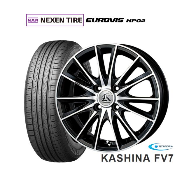 ■ホイールカラー：ブラックポリッシュサイズ：14インチ 4.5JPCD/INSET：4穴100mm→+43■タイヤサイズ：155/65R14 75T シーズン：サマータイヤ■参考車種ニッサン サクラ デイズ(DAYZ) デイズルークス モコ...