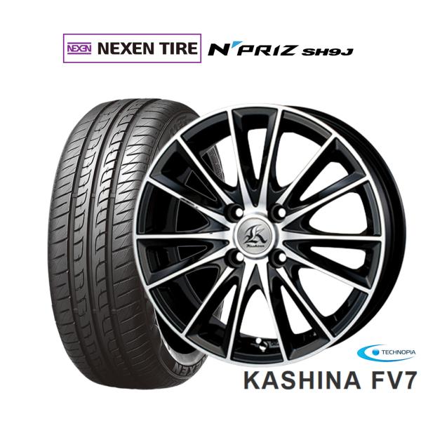 ■ホイールカラー：ブラックポリッシュサイズ：15インチ 5.0JPCD/INSET：4穴100mm→+45■タイヤサイズ：165/55R15 75V シーズン：サマータイヤ■参考車種ニッサン デイズ(DAYZ) デイズルークス モコ ルーク...